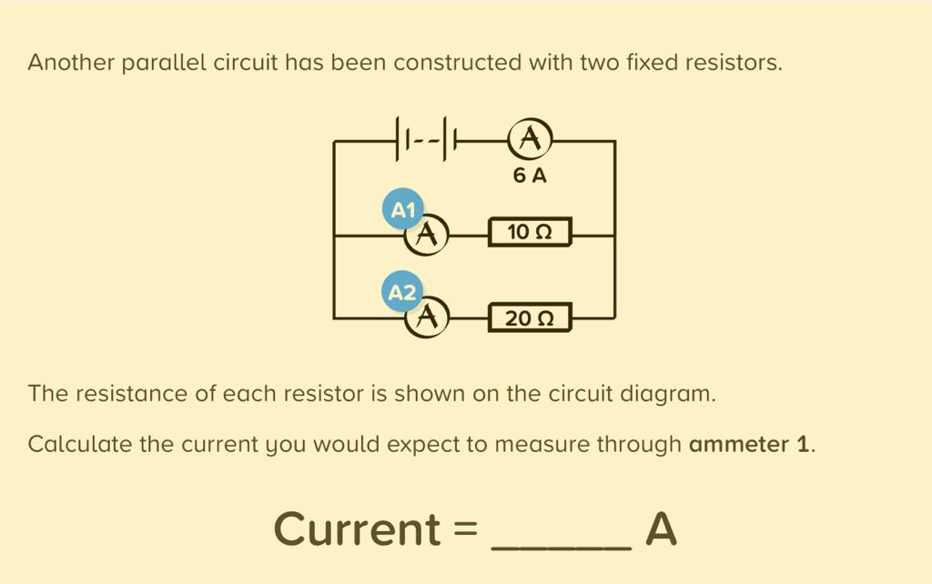 Solved Another parallel circuit has been constructed with | Chegg.com