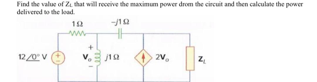 Solved Find the value of ZĽ that will receive the maximum | Chegg.com