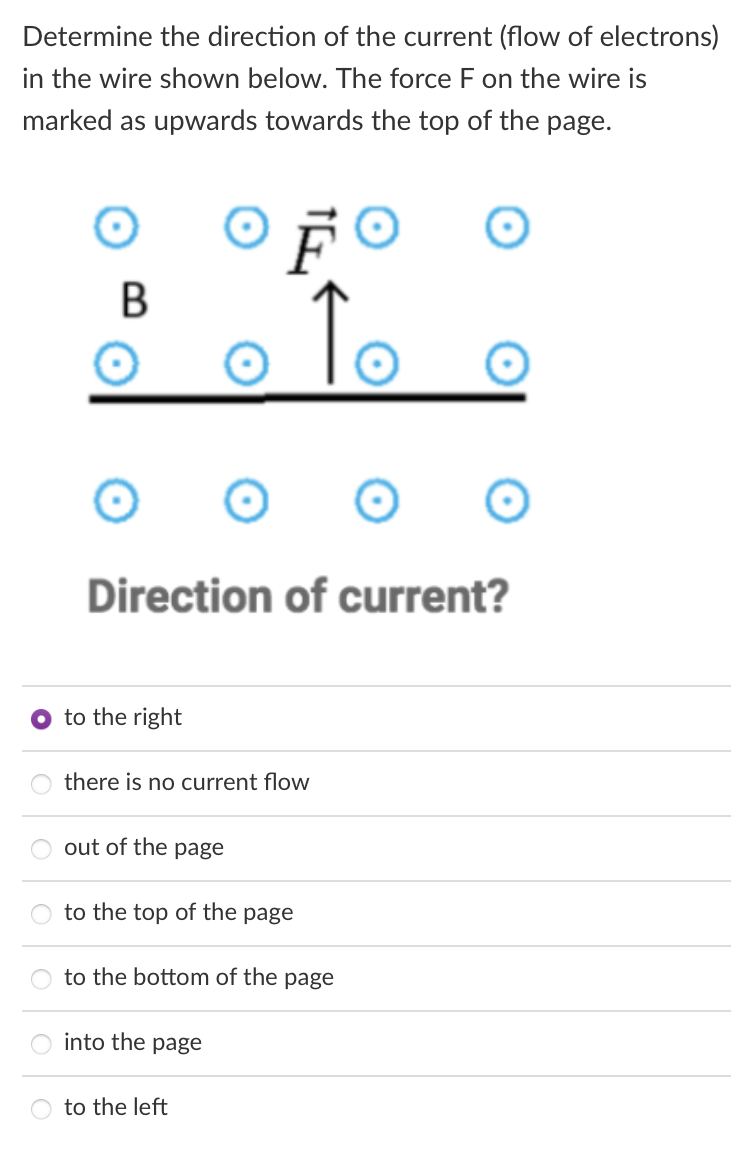 Solved Determine the direction of the current (flow of | Chegg.com