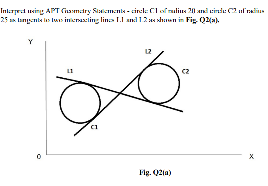Solved Interpret using APT Geometry Statements - circle Cl | Chegg.com