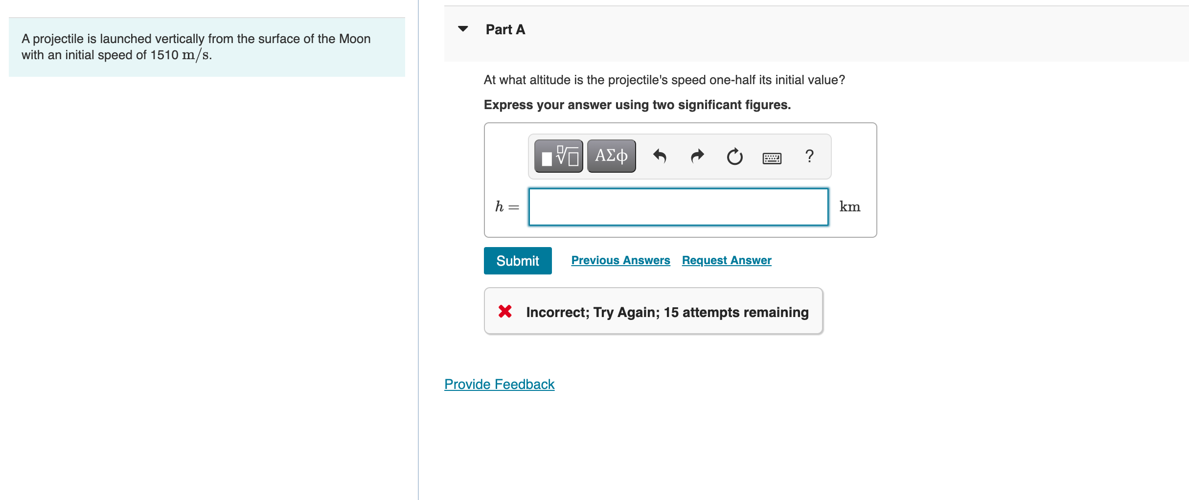 Solved A projectile is launched vertically from the surface | Chegg.com