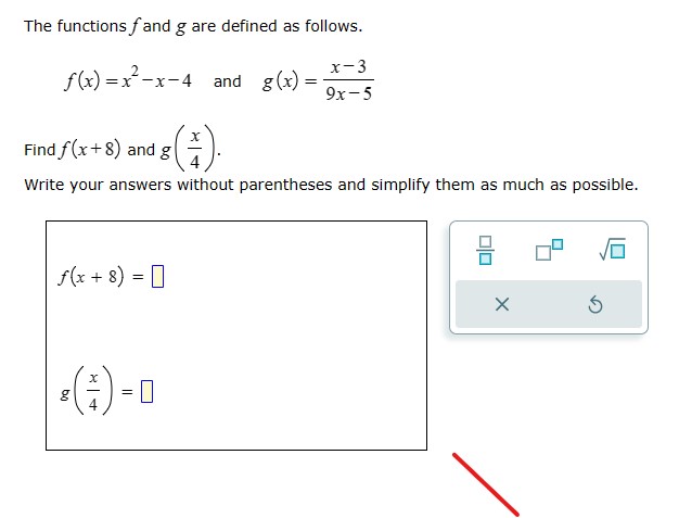 Solved The functions f and g are defined as follows. | Chegg.com
