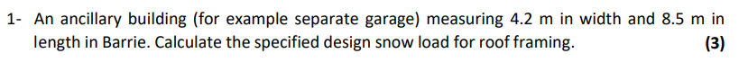 Solved An ancillary building (for example separate garage) | Chegg.com