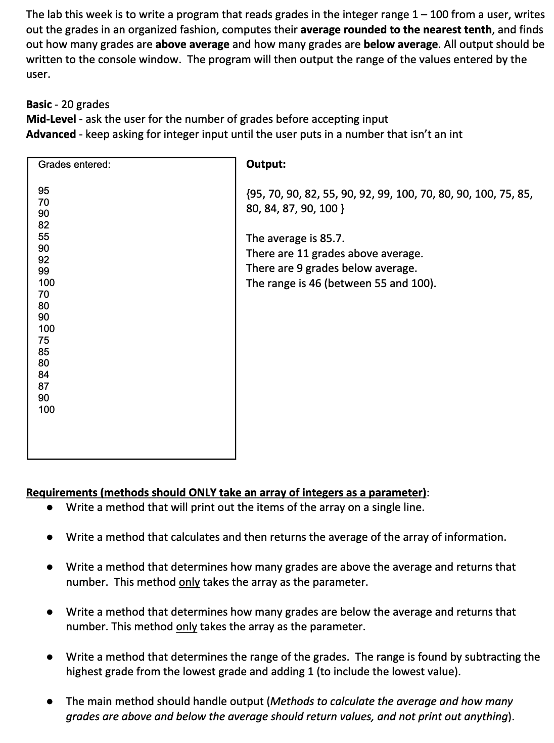 Solved The Lab This Week Is To Write A Program That Reads