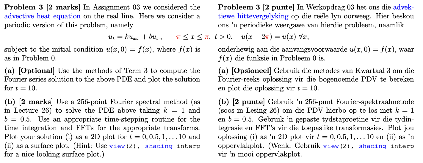 Solved Problem 3 [2 ﻿marks] In ﻿Assignment 03 we ﻿considered | Chegg.com