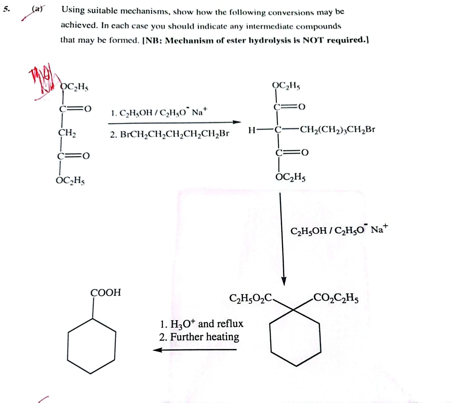 Solved Using suitable mechanisms, show how the following | Chegg.com