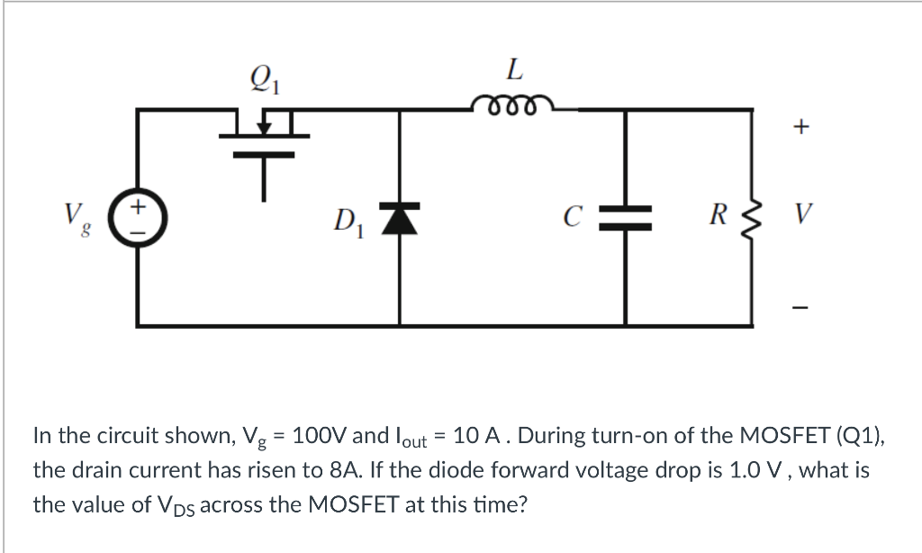 Solved For the circuit shown, assume Vout =250 V,Pout =2.5 | Chegg.com