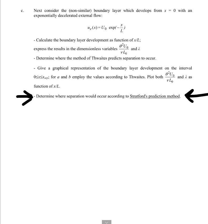 PROBLEM 4.C - Boundary layer development for an | Chegg.com