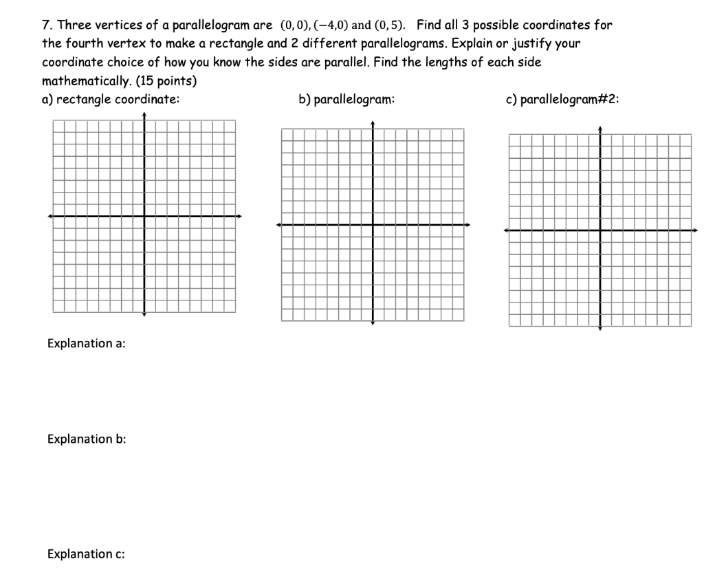 solved-7-three-vertices-of-a-parallelogram-are-0-0-chegg