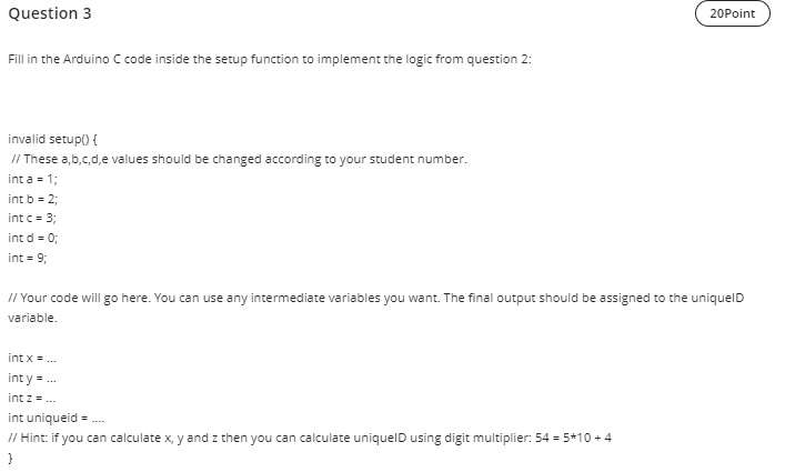 Solved You need to calculate your unique identifier to use | Chegg.com