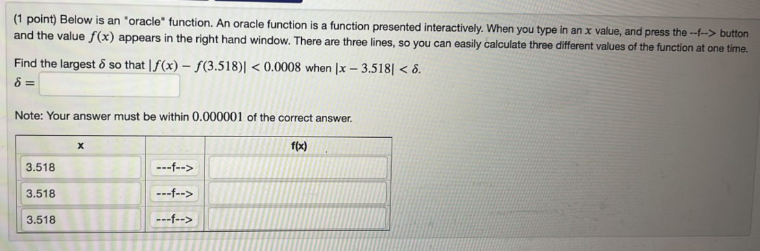 Solved 1 Point Below Is An Oracle Function An Oracle