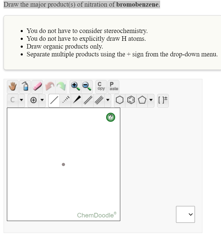 Solved Draw the major product(s) of nitration of | Chegg.com