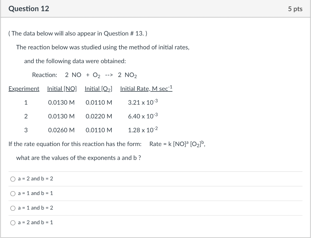 Solved ( The data below will also appear in Question \# 13.) | Chegg.com