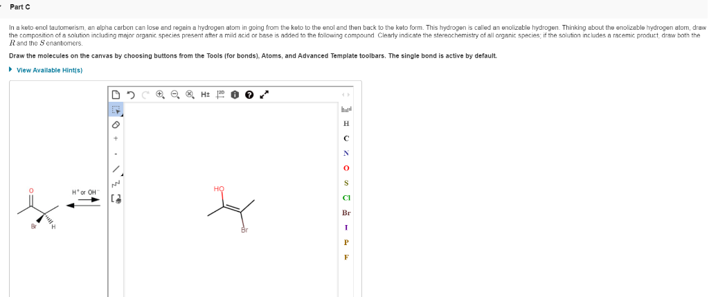 Solved Part C 1 alpha carbon can lose and regain a hydrogen | Chegg.com