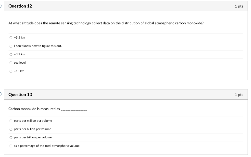 Solved At what altitude does the remote sensing technology | Chegg.com