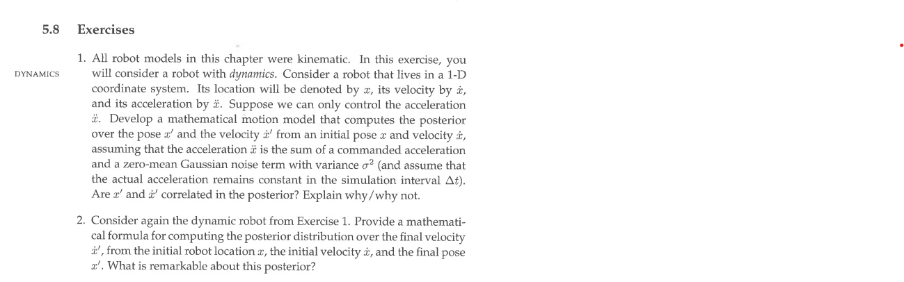 Solved 1. ﻿All robot models in this chapter were kinematic. | Chegg.com