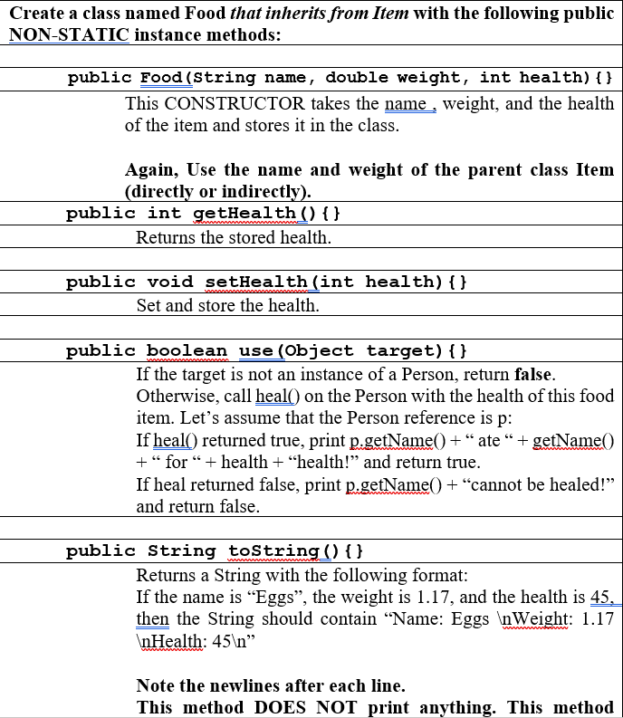 Solved Create a class named Person with the following public | Chegg.com