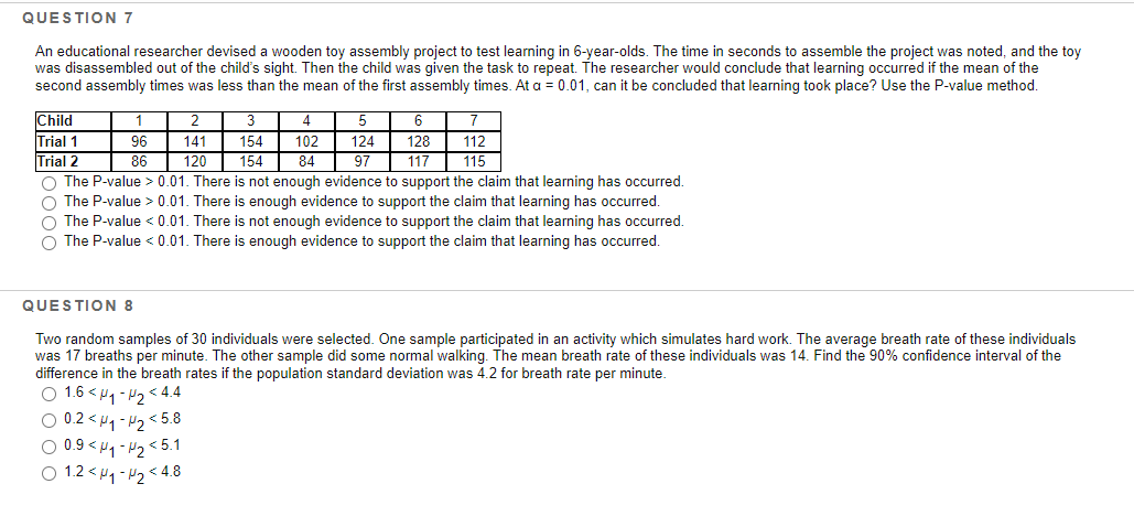 Solved QUESTION 7 An educational researcher devised a wooden | Chegg.com