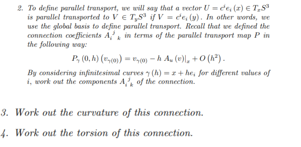 Solved Exercise 5 Consider S3, the 3-dimensional sphere, | Chegg.com