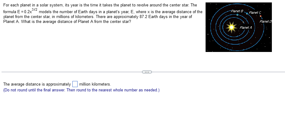 Solved For each planet in a solar system, its year is the | Chegg.com