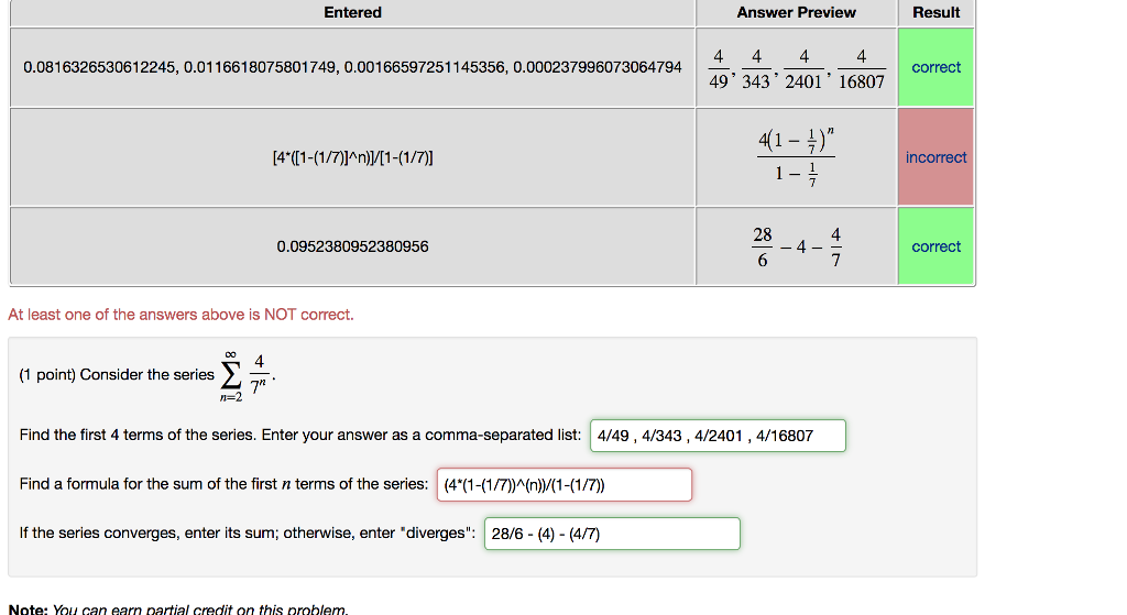 Solved Entered Answer Preview Result | Chegg.com