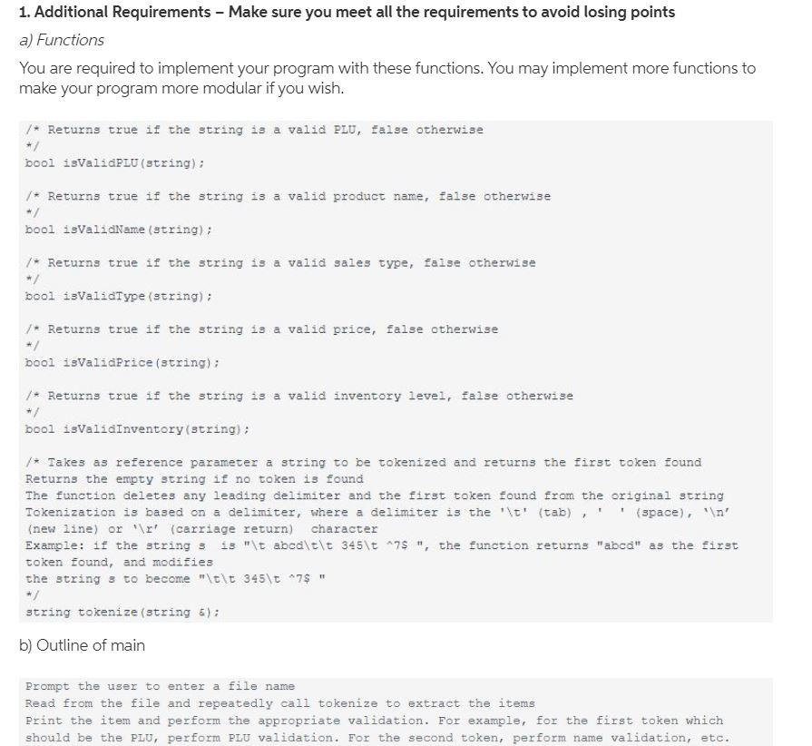 Solved Please complete in C++ using string library functions | Chegg.com