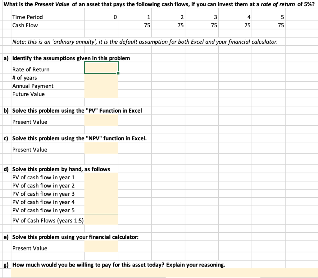 Solved what is the Present Value of an asset that pays the | Chegg.com