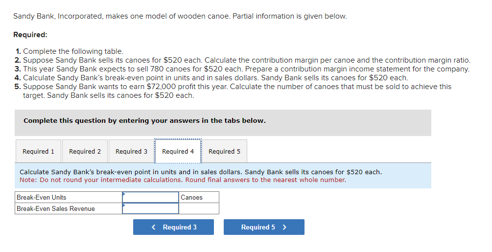 Solved Sandy Bank, Incorporated, makes one model of wooden | Chegg.com
