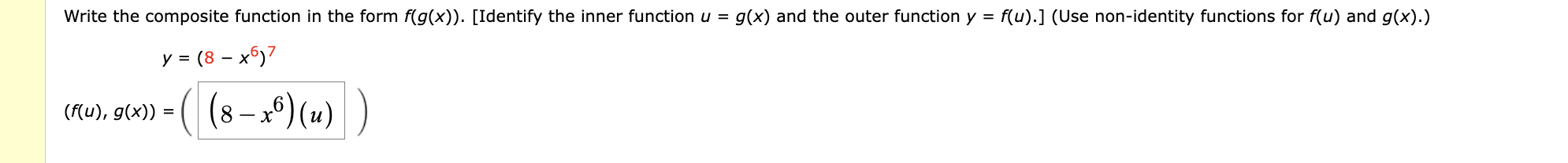 Solved Write the composite function in the form f(g(x)). | Chegg.com
