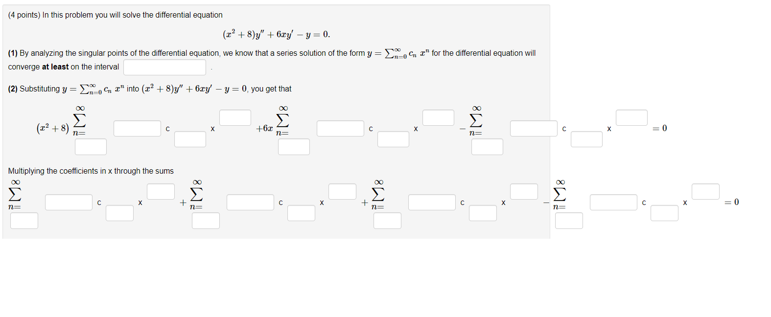 Solved (4 points) In this problem you will solve the | Chegg.com Solved (4 points) In this problem you will solve the | Chegg.com