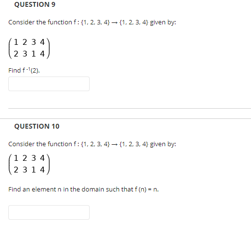 Solved QUESTION 6 Math each function with (only) injective, | Chegg.com