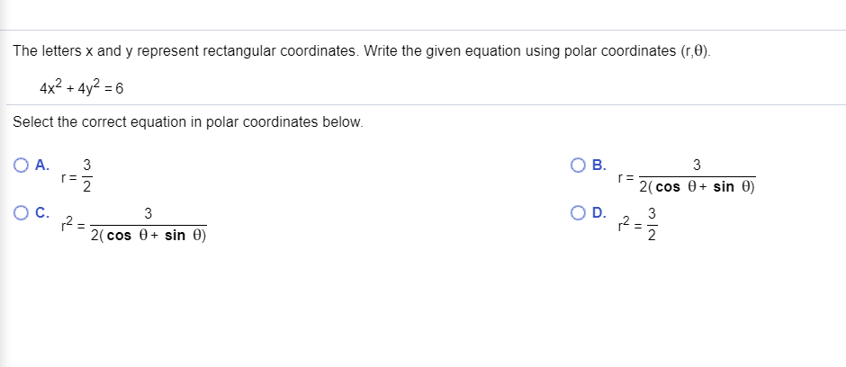 Solved The letters x and y represent rectangular | Chegg.com