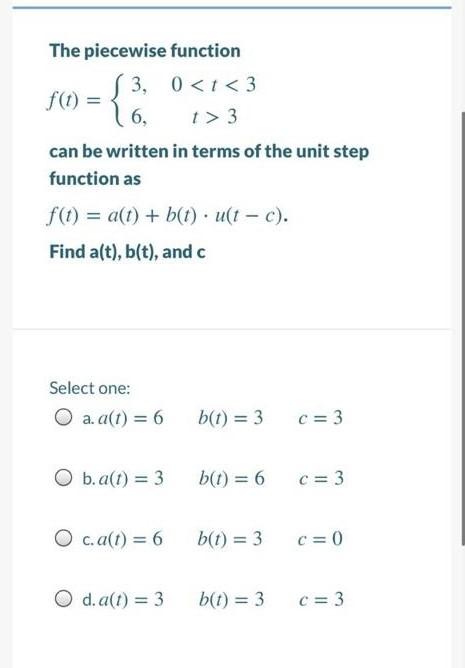 Solved ={S: The piecewise function S3, 0 3 can be written in | Chegg.com
