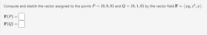 Solved Compute and sketch the vector assigned to the points | Chegg.com