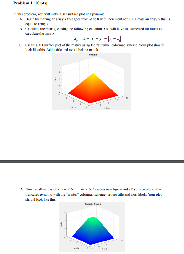 Solved Problem 1 (10 pts) In this problem, you will make a | Chegg.com