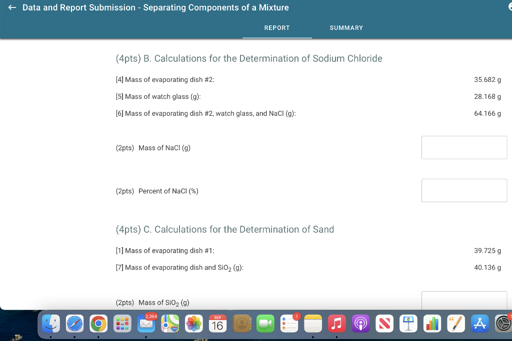 Solved B. Measurements for the Determination of Sodium | Chegg.com
