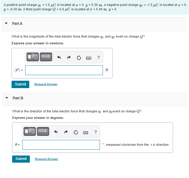 Solved A positive point charge q1=1.5μC is located at | Chegg.com