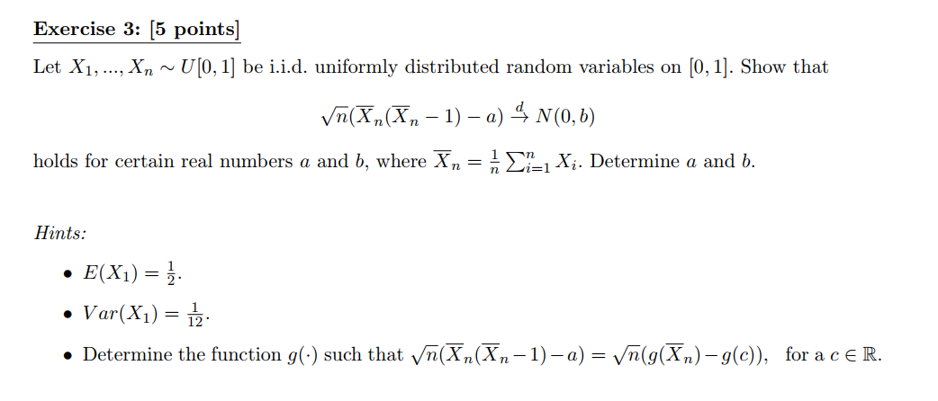 Let X1,…,Xn∼U[0,1] be i.i.d. uniformly distributed | Chegg.com
