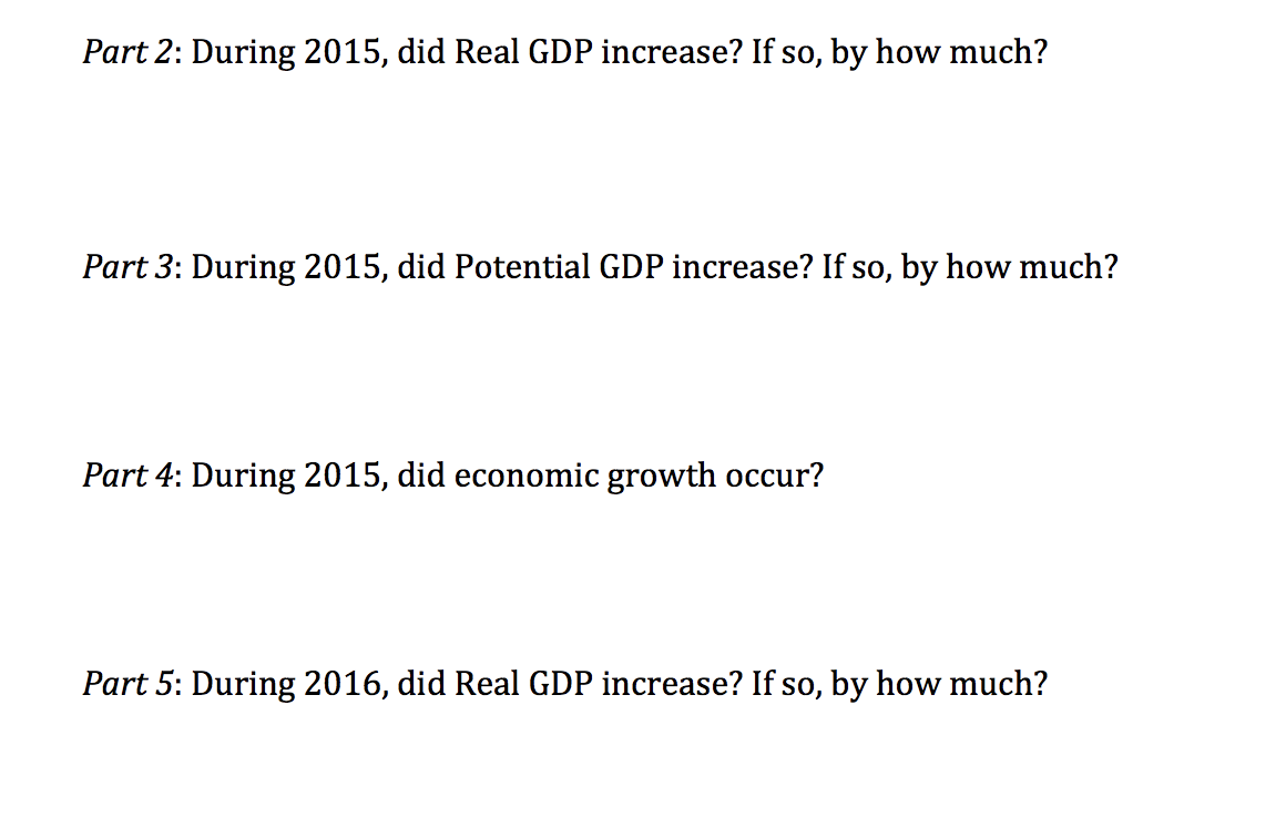 Solved Below, you are provided with the values of Real GDP | Chegg.com