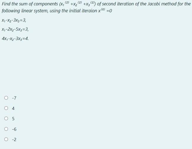 Solved Find the sum of components (x, (2) +x2(2) +x3 (2) of | Chegg.com