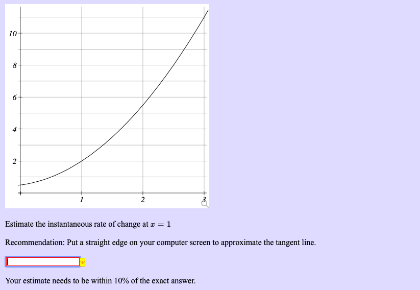 Solved Estimate The Instantaneous Rate Of Change At X 1 Chegg solved-estimate-the-instantaneous-rate-of-change-at-x-1-chegg