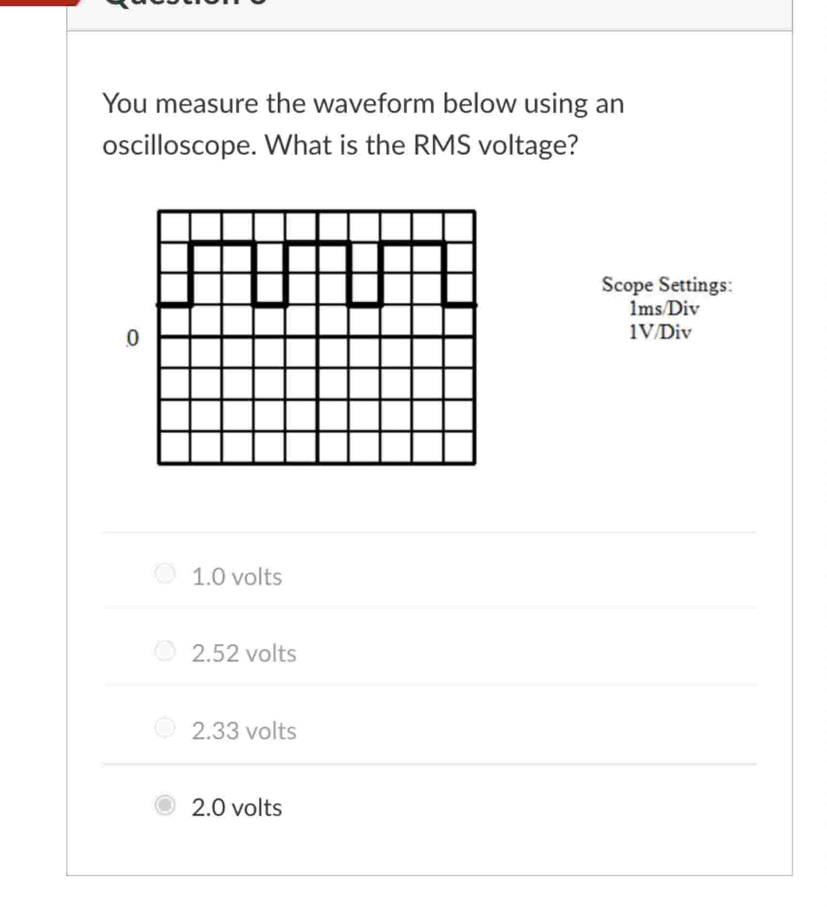 You measure the waveform below using an oscilloscope. | Chegg.com