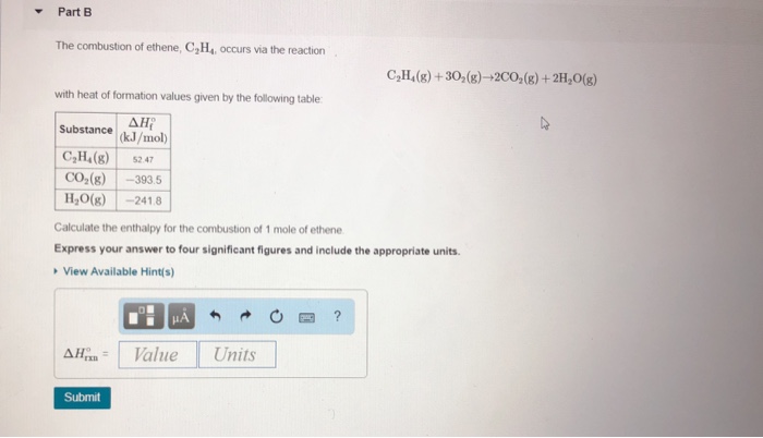 Solved Constants 1 Periodic Table Part A The standard heat | Chegg.com