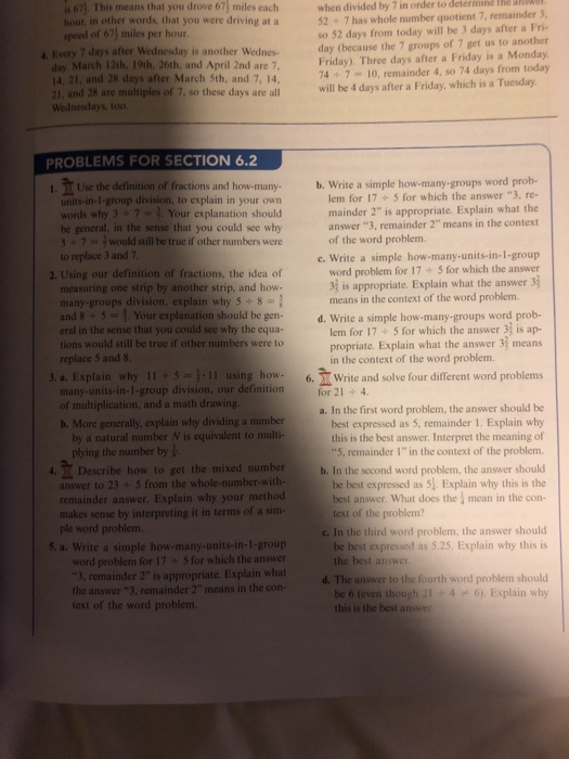Solved is 671 This means that you drove 67 miles each when | Chegg.com