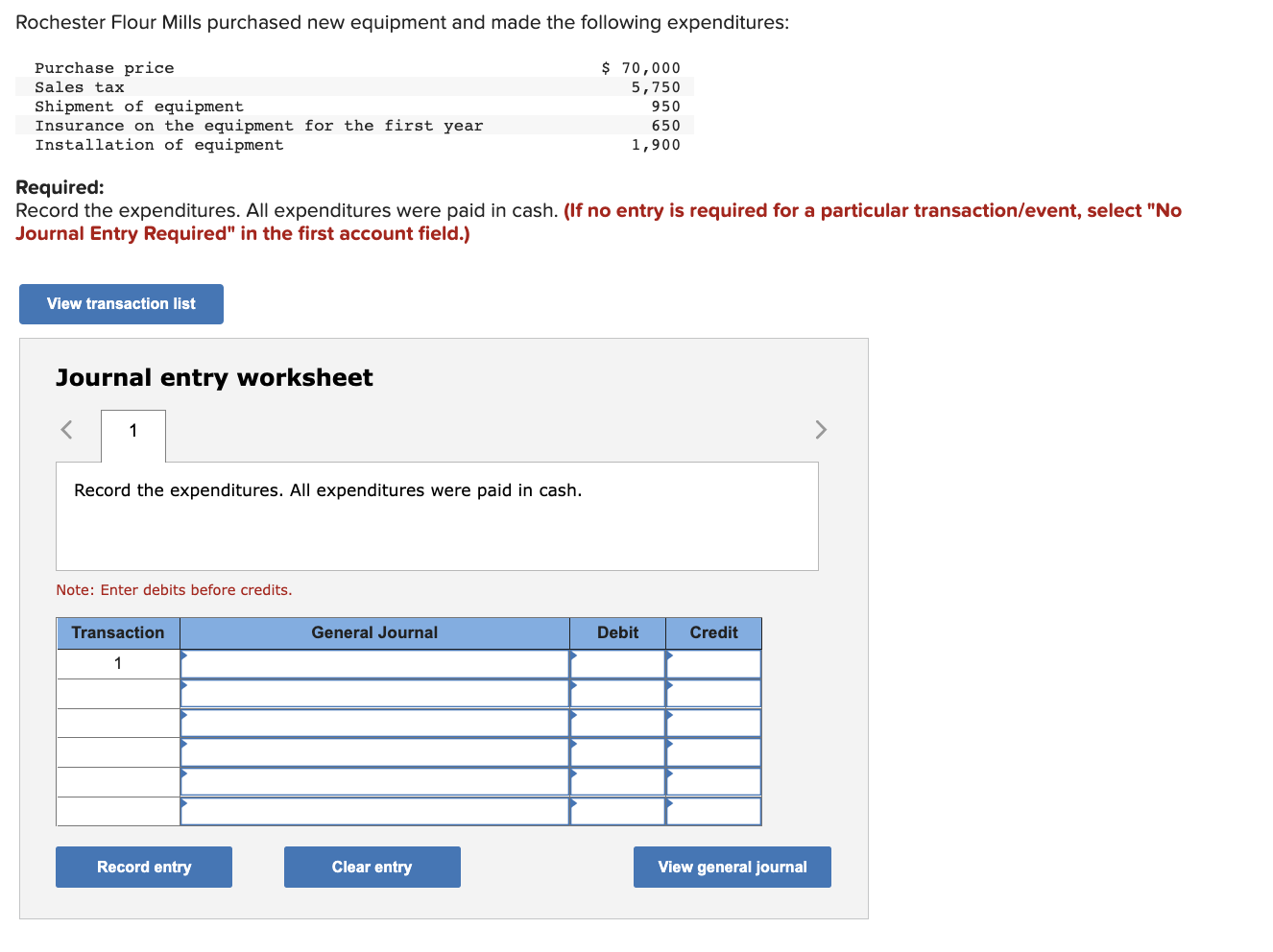 Solved Rochester Flour Mills purchased new equipment and | Chegg.com