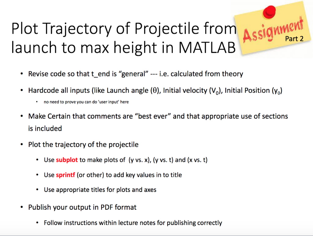 Solved Transcription of Image: Plot Trajectory of | Chegg.com