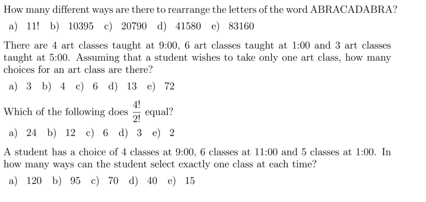 Solved How many different ways are there to rearrange the | Chegg.com