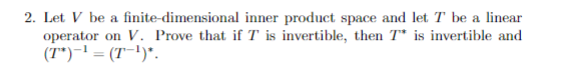 Solved Let V ﻿be a finite-dimensional inner product space | Chegg.com