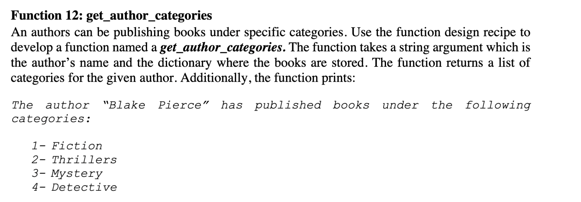 Solved Please help me complete this function. the first | Chegg.com