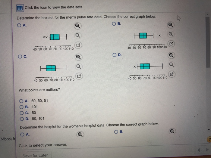 Solved Use The Same Scales To Construct Modified Boxplots